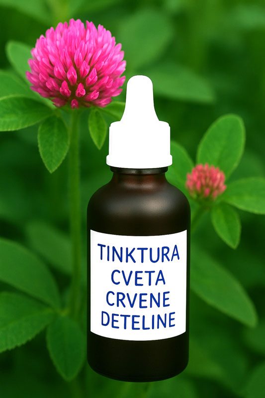 TINKTURA CVETA CRVENE DETELINE Za žensko zdravlje, kosti, srce ...